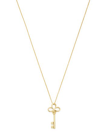 Roberto Coin 18K Yellow Gold Small Key Pendant Necklace, 18 ...