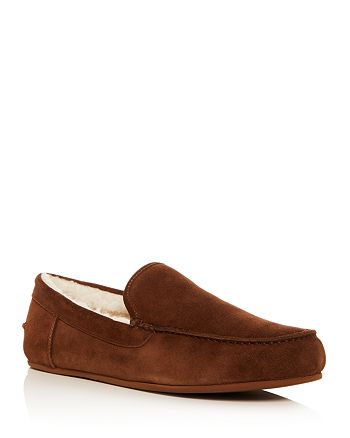 Vince Men's Gino Suede & Shearling Slippers | Bloomingdale's