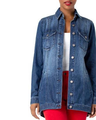 Liverpool Los Angeles Liverpool High-Low Denim Jacket | Bloomingdale's
