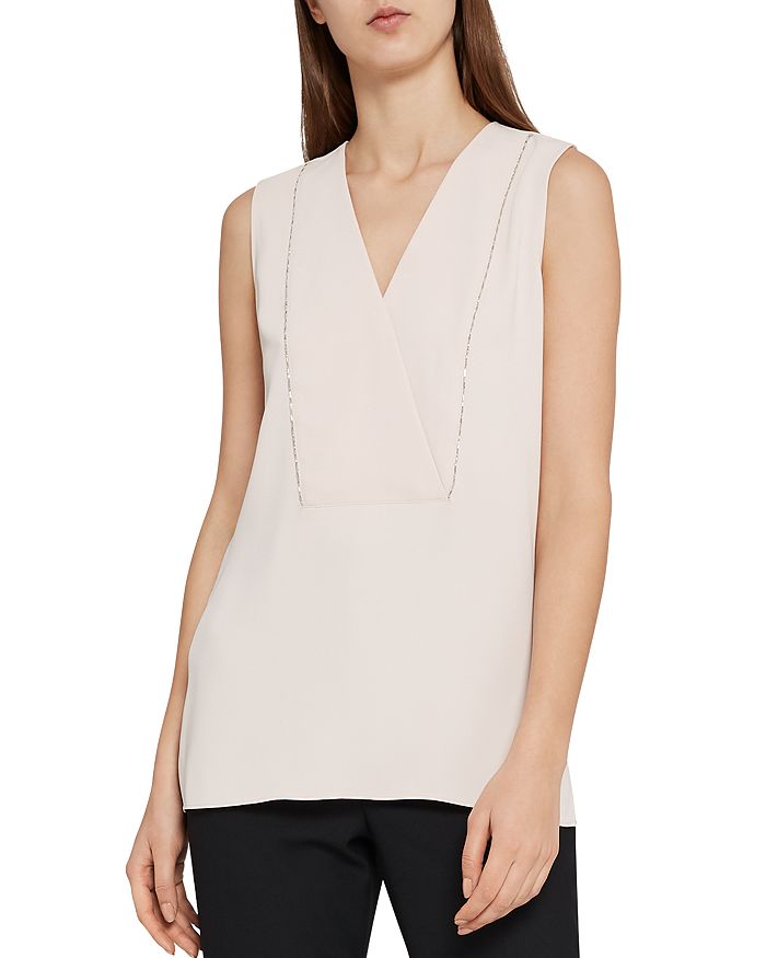 REISS Charlotte Embellished Top | Bloomingdale's