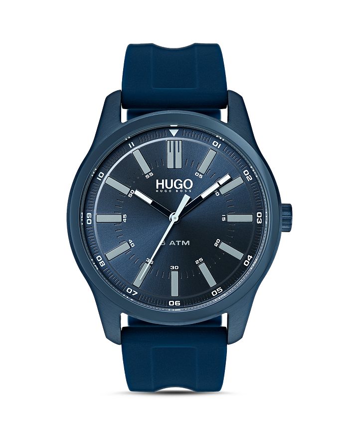 HUGO #RISE Blue Dial Watch, 44mm | Bloomingdale's