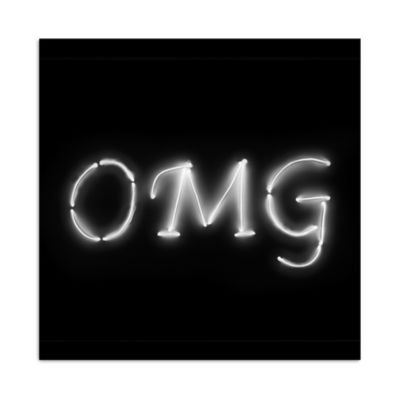 Art Addiction Inc. OMG Calligraphy Neon Letters Wall Art | Bloomingdale's