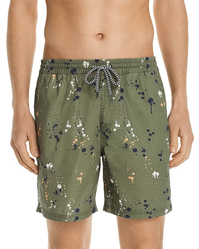 Sovereign Code Beach Bum Splatter Print Swim Trunks | Bloomingdale's