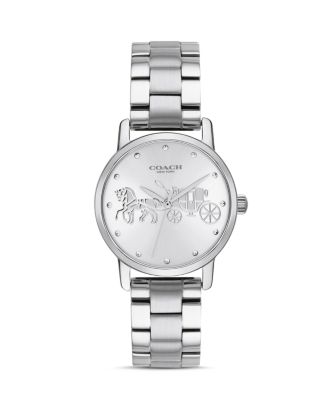 COACH Horse & Carriage Motif Grand Watch, 28mm | Bloomingdale's
