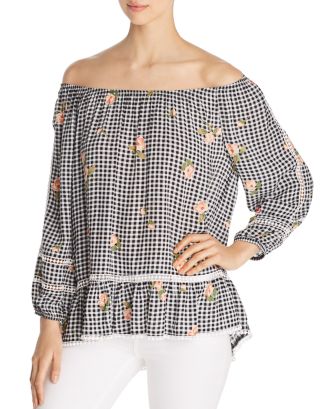 Single Thread Off-the-Shoulder Peasant Blouse | Bloomingdale's