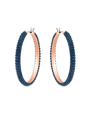 Swarovski blue hoop earrings store