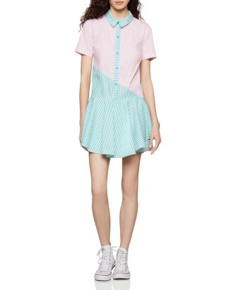 BCBGeneration Drop-Waist Color-Block Shirt Dress | Bloomingdale's