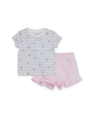 Sovereign Code Girls' Striped Tee & Ruffled Shorts Set - Baby ...