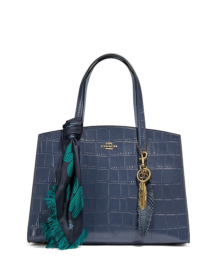 COACH Charlie Croc-Embossed Tote | Bloomingdale's