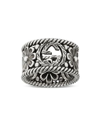 Gucci Sterling Silver Interlocking G Band | Bloomingdale's