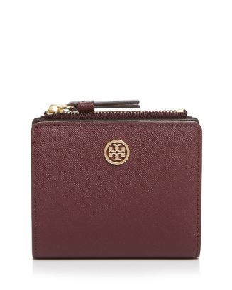 Tory Burch Robinson Mini Leather Wallet | Bloomingdale's