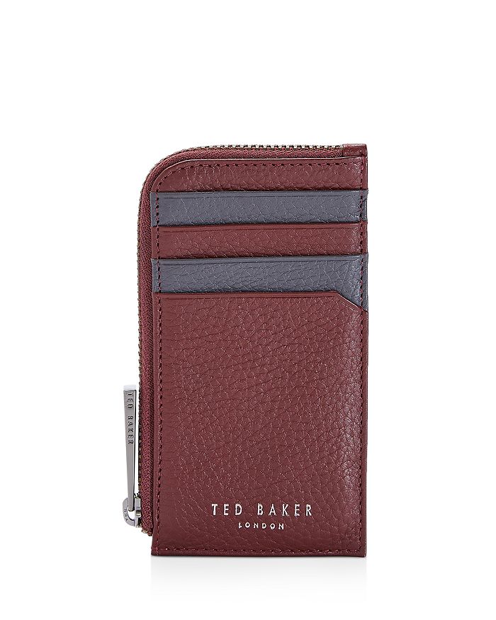 Ted Baker Worcard Leather Zip Card Case | Bloomingdale's
