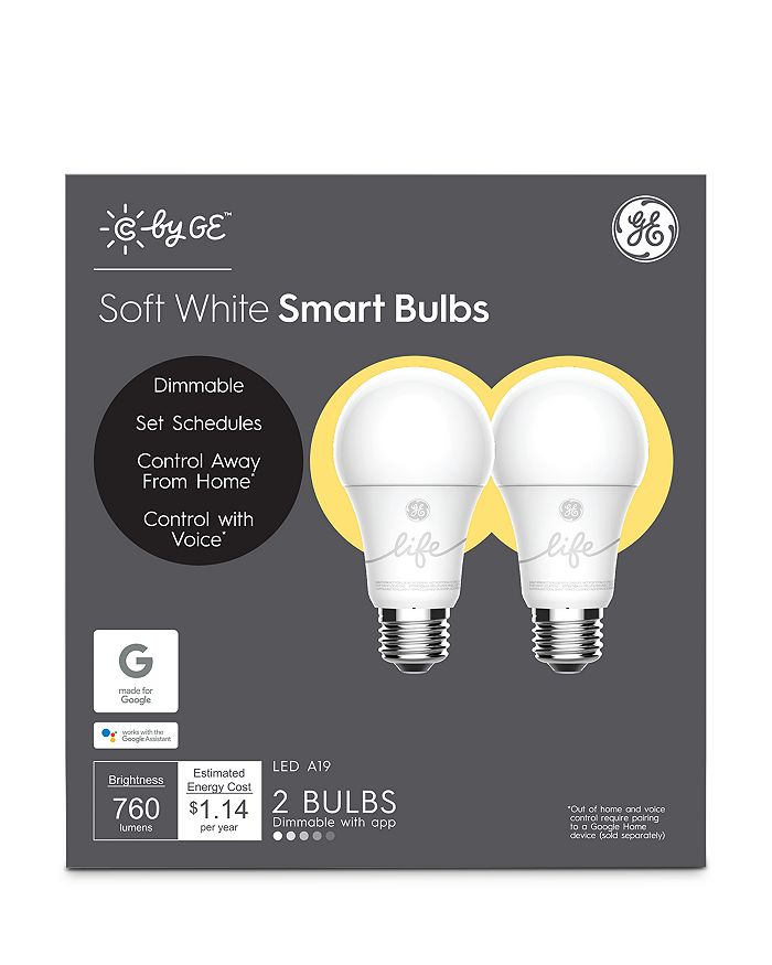 GE C by Soft White Smart LED Light Bulbs, 2 Pack | Bloomingdale's