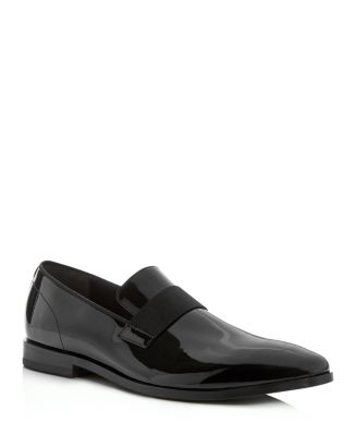 BOSS Men's Highline Patent Leather Smoking Slippers | Bloomingdale's