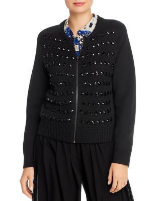 Kobi Halperin Ashley Embellished Zip Cardigan Sweater | Bloomingdale's
