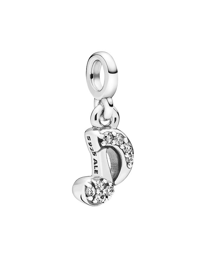 Pandora Sterling Silver & Cubic Zirconia My Musical Note Dangle Charm ...
