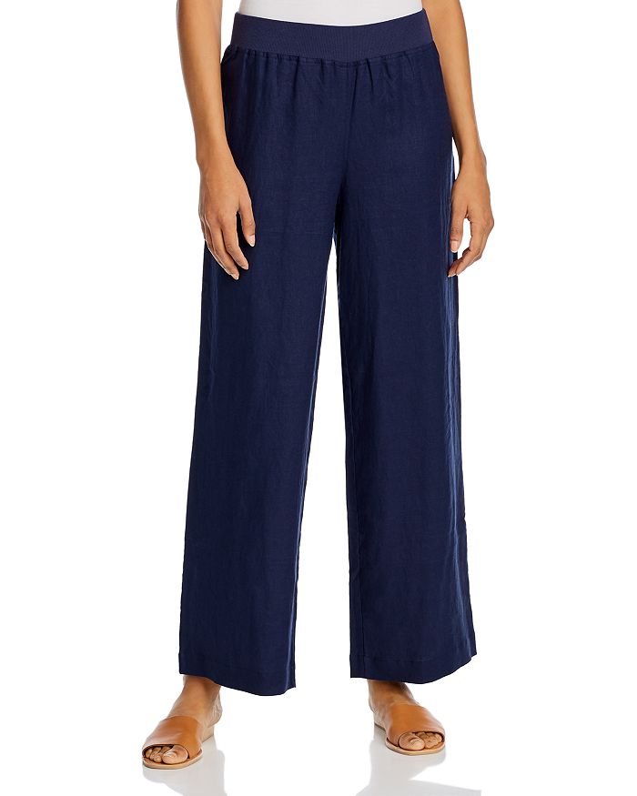 Three Dots Pull-On Wide-Leg Pants | Bloomingdale's