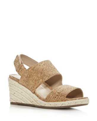 Vionic Women's Brooke Cork Slingback Espadrille Wedge Sandals ...