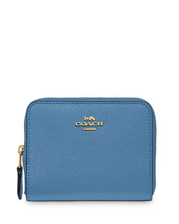 COACH Small Leather Zip Around Wallet | Bloomingdale's