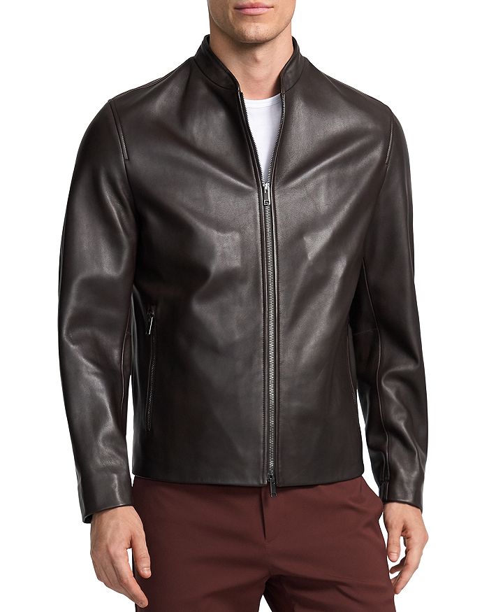 Theory Moore Leather Jacket | Bloomingdale's