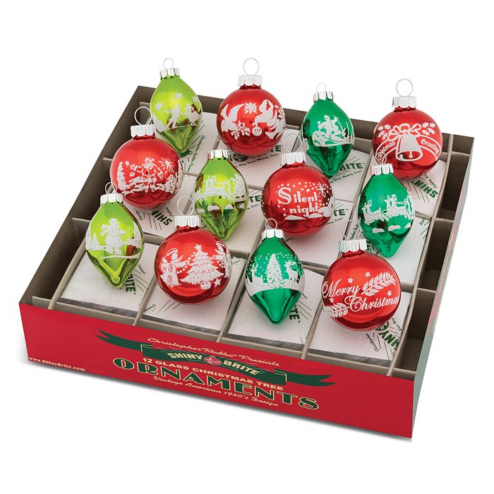 Christopher Radko Holiday Splendor Ornaments, Set of 12 | Bloomingdale's