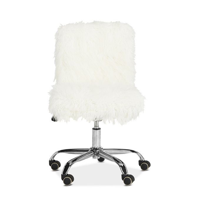 Safavieh Whitney Faux Sheepskin Swivel Office Chair | Bloomingdale's