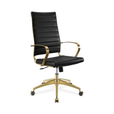 Modway Jive Gold-Tone Stainless Steel Highback Office Chair ...