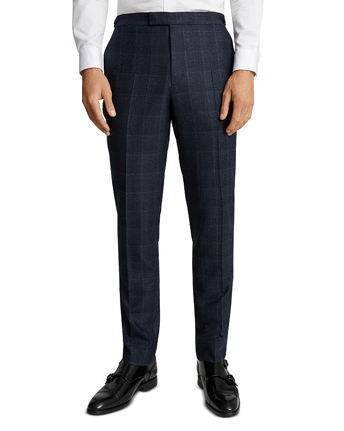 REISS Eltham Slim Fit Check Pants | Bloomingdale's