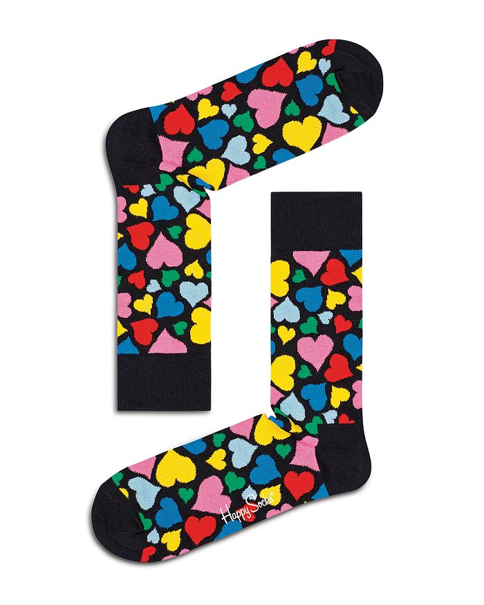 Happy Socks Colorful Hearts Socks | Bloomingdale's