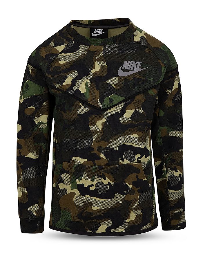 Nike Boys' Camo Tech Fleece Sweatshirt - Little Kid | Bloomingdale's