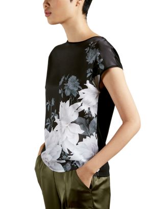 Ted Baker Floral Cap Sleeve Tee | Bloomingdale's