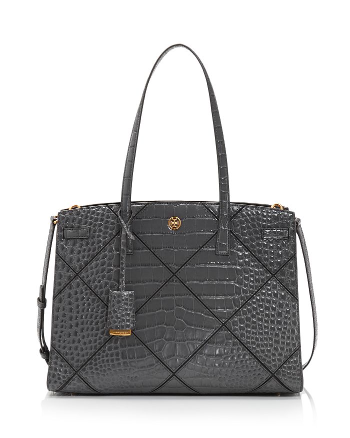 Tory Burch Walker Embossed Leather Satchel | Bloomingdale's