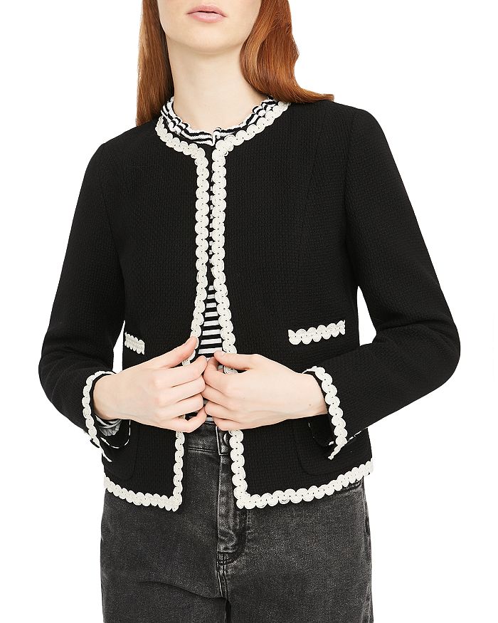 Weekend Max Mara Salmone Braided Trim Jacket | Bloomingdale's