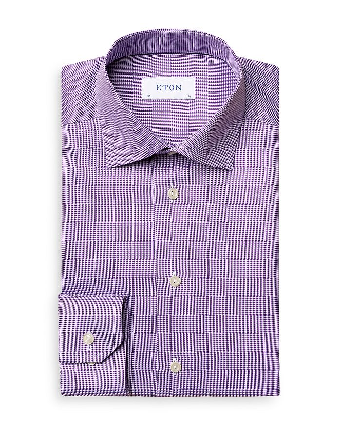 Eton Houndstooth Slim Fit Dress Shirt | Bloomingdale's