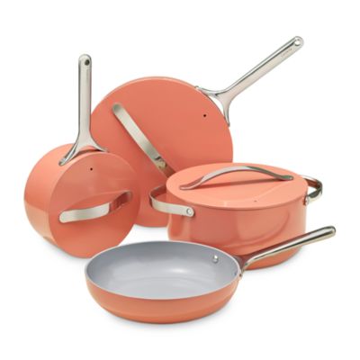 Caraway Non-Stick Ceramic 12 Piece Cookware Set - Perracotta