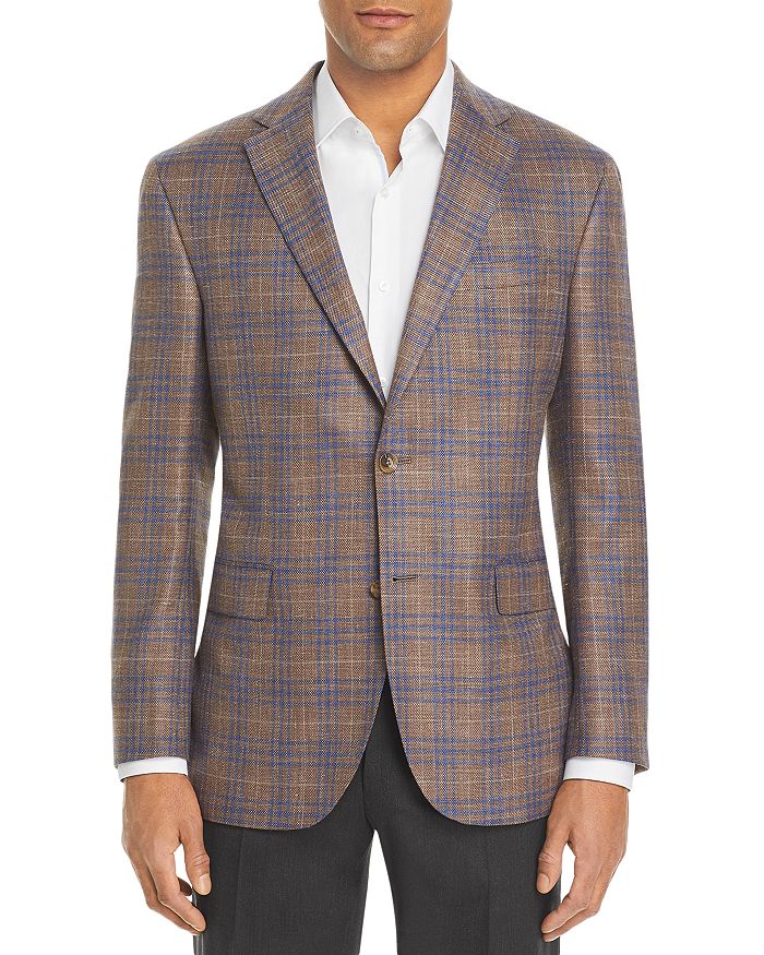 Jack Victor Textured Plaid Regular Fit Sportcoat | Bloomingdale's