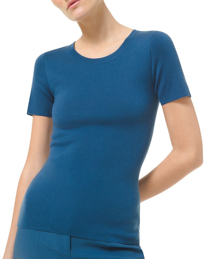 Michael Kors MICHAEL Michael Kors Cashmere Crewneck Tee | Bloomingdale's