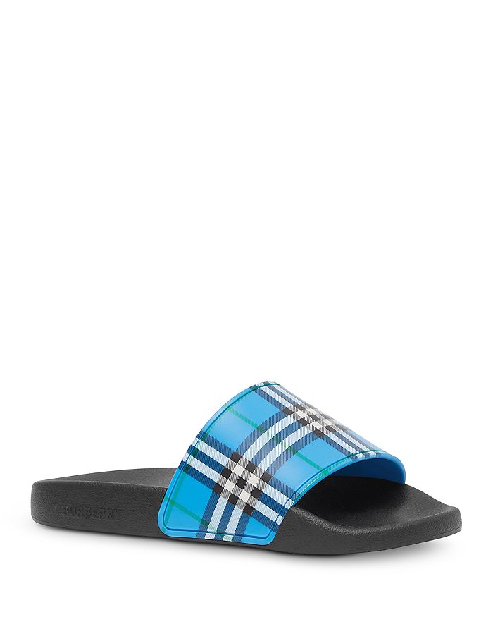 Burberry Women's Check Print Slide Sandals | Bloomingdale's