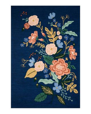 Rifle Paper Co. Les Fleurs Les-04 Area Rug  79 x 99