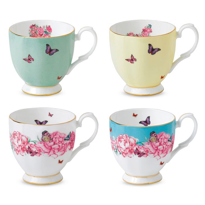 Royal Albert Mixed Patterns Vintage Look Mugs, Set of 4 | Bloomingdale's