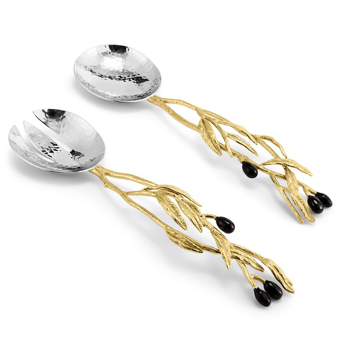 Michael Aram Olive Branch Servers, Set of 2 | Bloomingdale's
