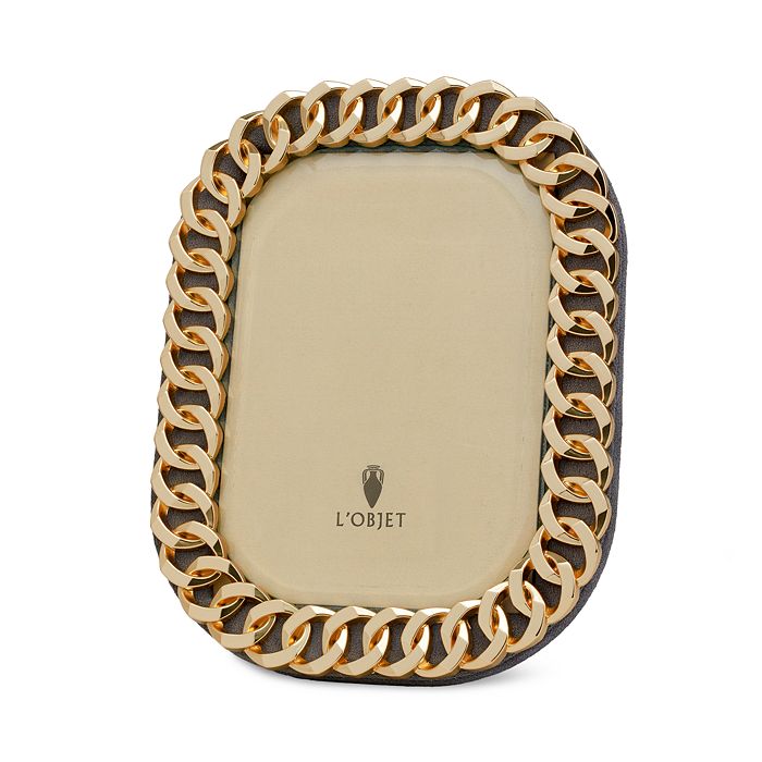 L'Objet Cuban Link Picture Frame, 5" x 7" | Bloomingdale's