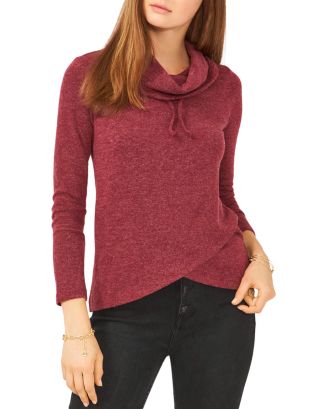 1.STATE Drawstring Cowl Neck Knit Top | Bloomingdale's
