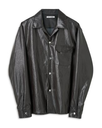 OUR LEGACY Venice Faux Leather Regular Fit Shirt Jacket | Bloomingdale's