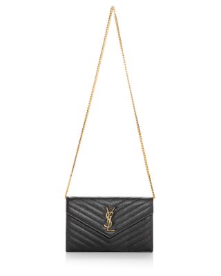 Click here for Saint Laurent Classic Cassandre Chain Wallet in Gr... prices