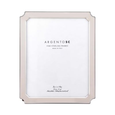 Click here for Argento Sc Edged Sterling Silver Picture Frame  4... prices
