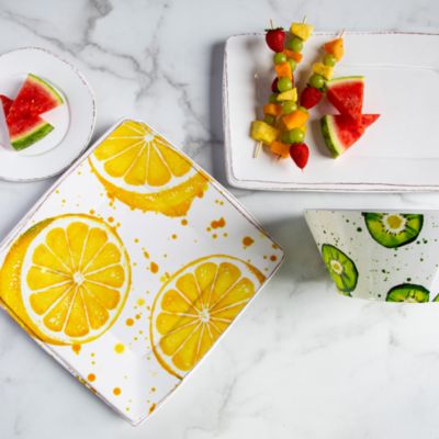 VIETRI Melamine Fruit Lemon Square Platter | Bloomingdale's