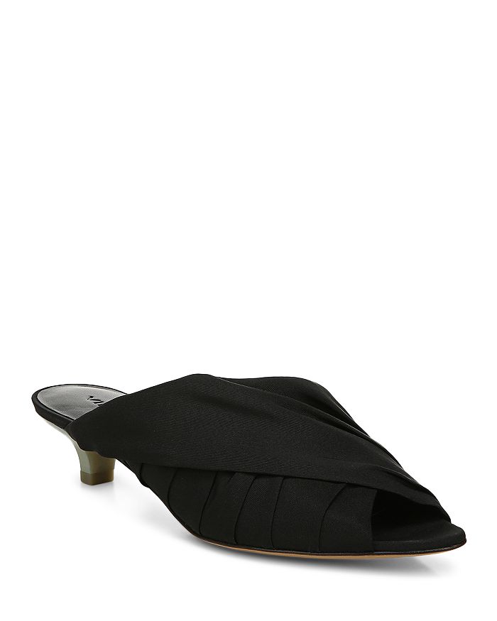 Vince Women's Zoey Peep Toe Crossover Kitten Heel Pumps | Bloomingdale's