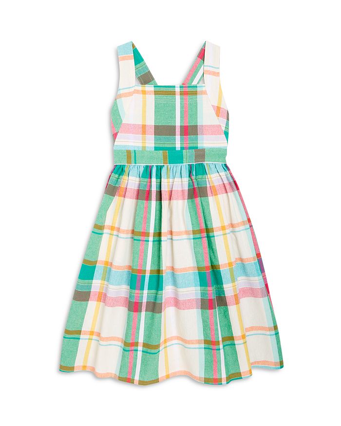 REISS Girls' Matilda Jr. Crossback Madras Plaid Dress - Little Kid, Big ...