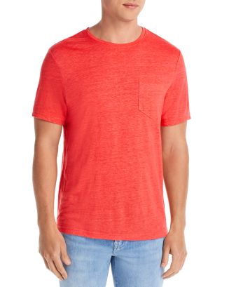 Michael Kors Short Sleeve Linen Pocket Tee | Bloomingdale's